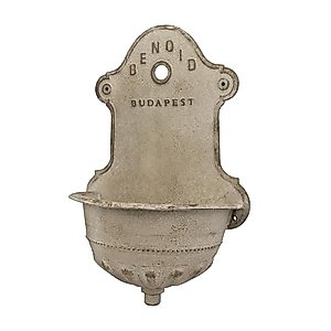 Creative Co-Op Reproduction of Vintage Iron Wall Water Fountain