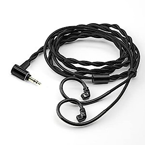 FAAEAL Replacement Cable 2.5mm/3.5mm/4.4mm Earphones Upgrade Cable for KZ EDX ZEX ZSN ZS10 PRO ZAS Zax DQ6S ZES EDS GK G5 GS10 UE RRM CCA CA16 Pro TRN MT1 Pro Headphone Cable (C Pin with 3.5mm Jack)