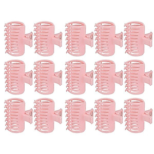 Sonew Hot Roller Clips, Hair Curler Clip Hair Roller Claw Clips Fixing Clamp Holding Section Claw Hairdressing Tool -15Pcs/Set ()