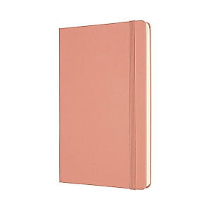 Moleskine Art Logbook, Hard Cover, Large (5" x 8.25"), Dotted, Coral Pink, 160 Pages