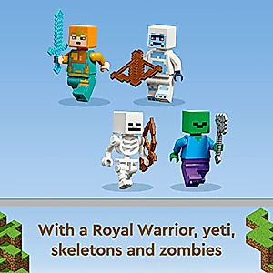 LEGO Minecraft The Ice Castle 21186 Building Toy Set for Kids, Girls,and Boys Ages 8+(499 Pieces)