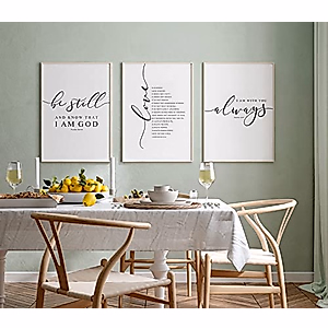 Bible Verse Wall Art Decor Scripture Canvas Wall Art Christian Wall Art Inspirational Wall Art Scripture Bible Verse Posters Christian Pictures Paintings for Living Room Bedroom 12x16 Inch Unframed