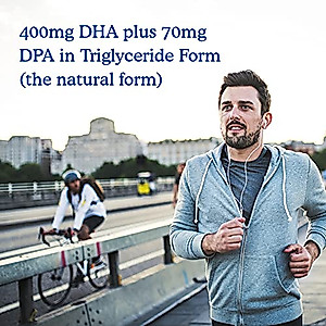 Garden of Life Omega 3 Vegan DHA Supplements Dr. Formulated Vegan DHA, 400mg DHA & 70mg DPA in Triglyceride Form from a Single Source, Omega 3 Supplement for Women's and Men's Health, 30 Softgels