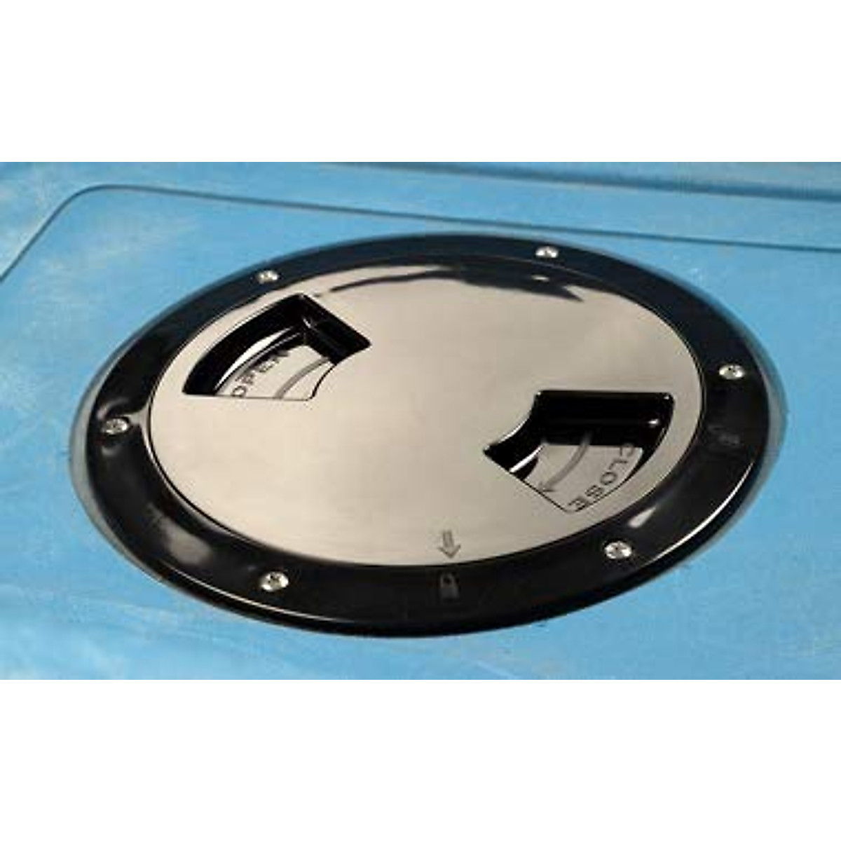 Sea-Lect Designs 4" Quarter-Turn Deck Plate w/Internal Collar