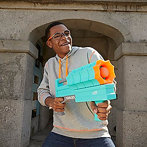 NERF Roblox Sharkbite: Web Launcher Rocker Blaster, Includes Code to Redeem Exclusive Virtual Item, 2 Rockets, Pump Action