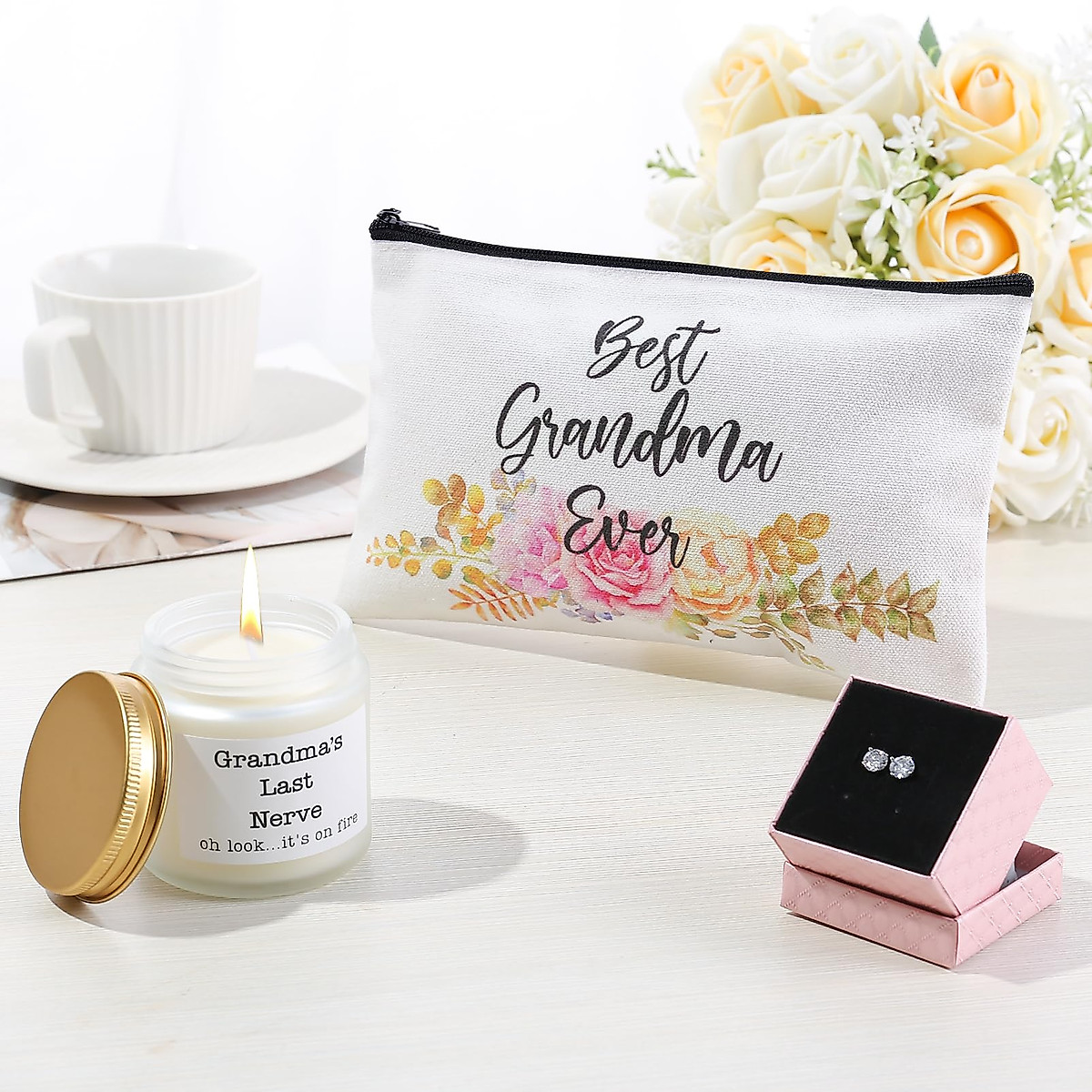 ywduoying Gifts for Grandma Birthday Gift Box From Granddaughter Best Grandma Ever Coffee Mugs Thoughtful Gifts Basket Presents for Grandmother Grandma Nana Gigi Mimi