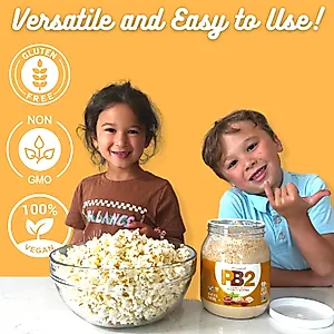 PB2 Original Powdered Peanut Butter - 6g of Protein, 90% Less Fat, Certified Gluten Free, Only 60 Calories per Serving, Perfect for Protein Shakes, Smoothies, and Low-Carb, Keto Diets