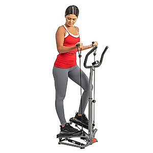 Sunny Health & Fitness Handlebar Fitness Step Machine with Resistance Bands - SF-S020065