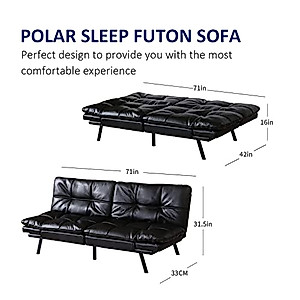 SLNFXC Sofa Bed Linen Memory Foam Couch Convertible Love Seat for Compact Living Spaces Offices Apartments