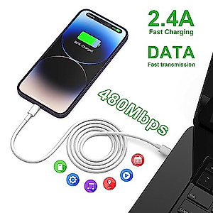 5 Pack USB C to Lightning Cable [Apple MFi Certified] 6FT iPhone Charger Fast Charging Type c to Lightning Cable iPhone Fast Charger Power Delivery for iPhone 14 13 12 11 Pro Max Xr Xs X 8 and More