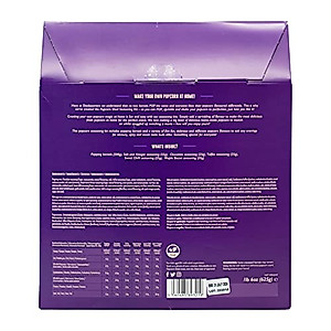 Popcorn Seasoning Kit, Make Your Own Popcorn, Five Delicious Popcorn Seasonings Set + 18oz Popcorn Kernels, Vegan and Gluten Free - Movie Night Gift - Imported from the UK - British Candy from England