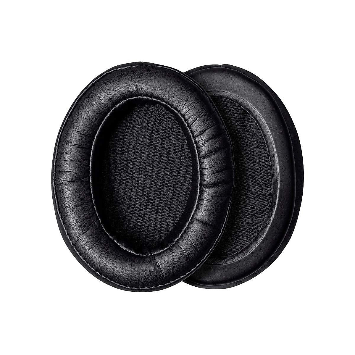 Monoprice Memory Foam Protein Leather Earpads (Pair) - Black, Maximize Comfort for Headphones