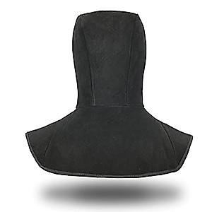 Leaseek Welding Hood, Flame-Retardant Protective Welding Cap with Neck Shoulder Drape, Welding helmet accessories,Head Protection for Men & Women, Black