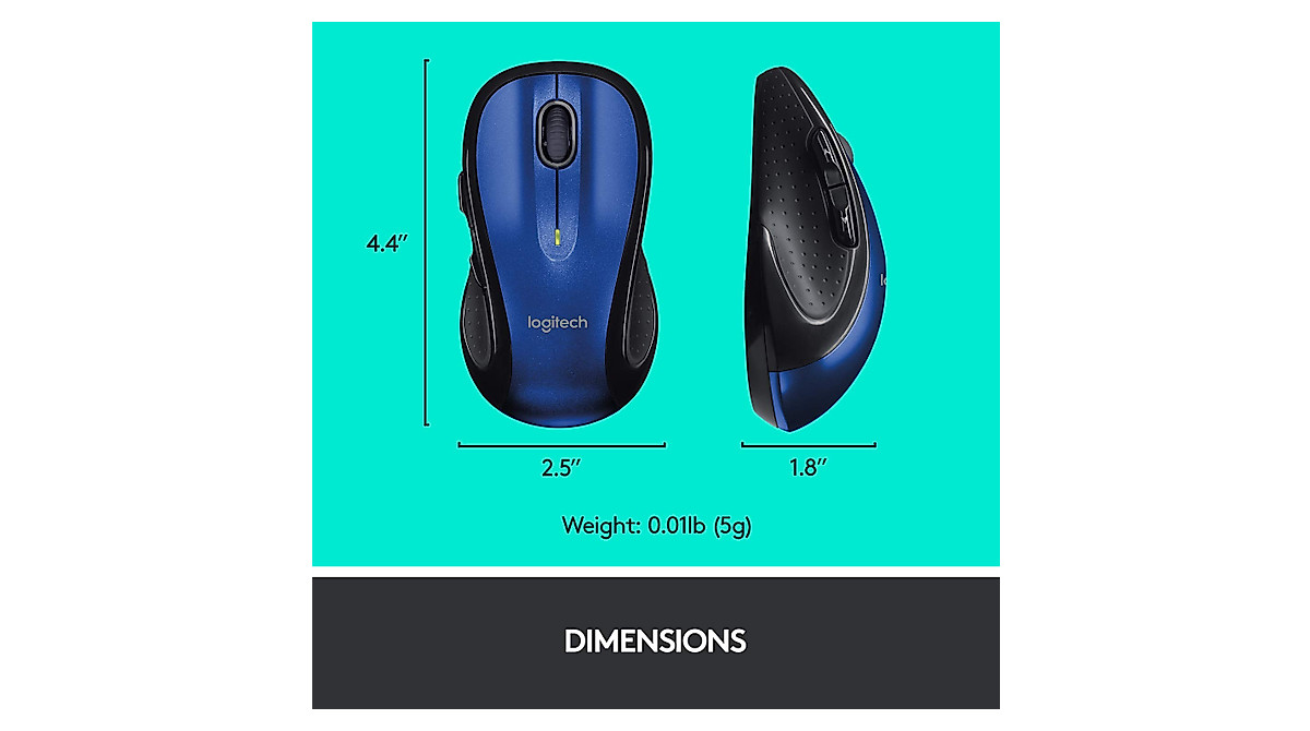 Logitech M510 Wireless Mouse, Blue (Renewed) — 🛍️ The Retail Market