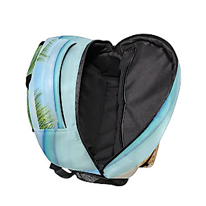 TropicalLife Ocean Sea Beach Themed Backpacks Bookbag Shoulder School Computer Hiking Gym Travel Casual Travel Daypack