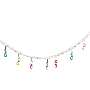 Generic Hanging Stuffed Animal Storage Chain Space Saving Wall Toy Storage Decor with Clips and Hooks for Children's Room (White), Genericetra9q8dzo-11