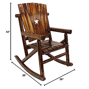 Char-Log Single Rocker with Star