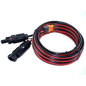 iHaospace XT60i Solar Panel Charging Cable 10FT, 12AWG Solar to XT60i Charging Cable Compatible for EcoFlow River and Delta 2 Pro Max Bluetti EB55 Anker 757 767 Protable Power Station