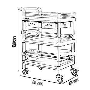 Movable Trolleys - Versatile Cart for Clinics & Salons