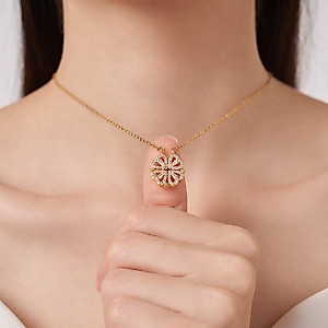 Love & Crafted 4 Leaf Lucky Clover Necklace with 18k Gold Plating - Simple Cute Clover Necklaces for Women - Trendy Necklace for Girlfriend Gift