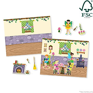 Melissa & Doug Reusable Sticker Pad: Fairies - 200+ Stickers