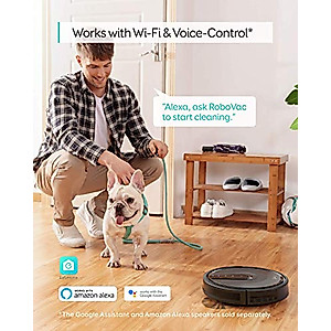 eufy [BoostIQ] RoboVac 35C, Robot Vacuum Cleaner, Wi-Fi, Upgraded, Super-Thin, 1500Pa Strong Suction, Touch-Control Panel, 6ft Boundary Strips, Quiet, Self-Charging, Cleans Hard Floors(Renewed)