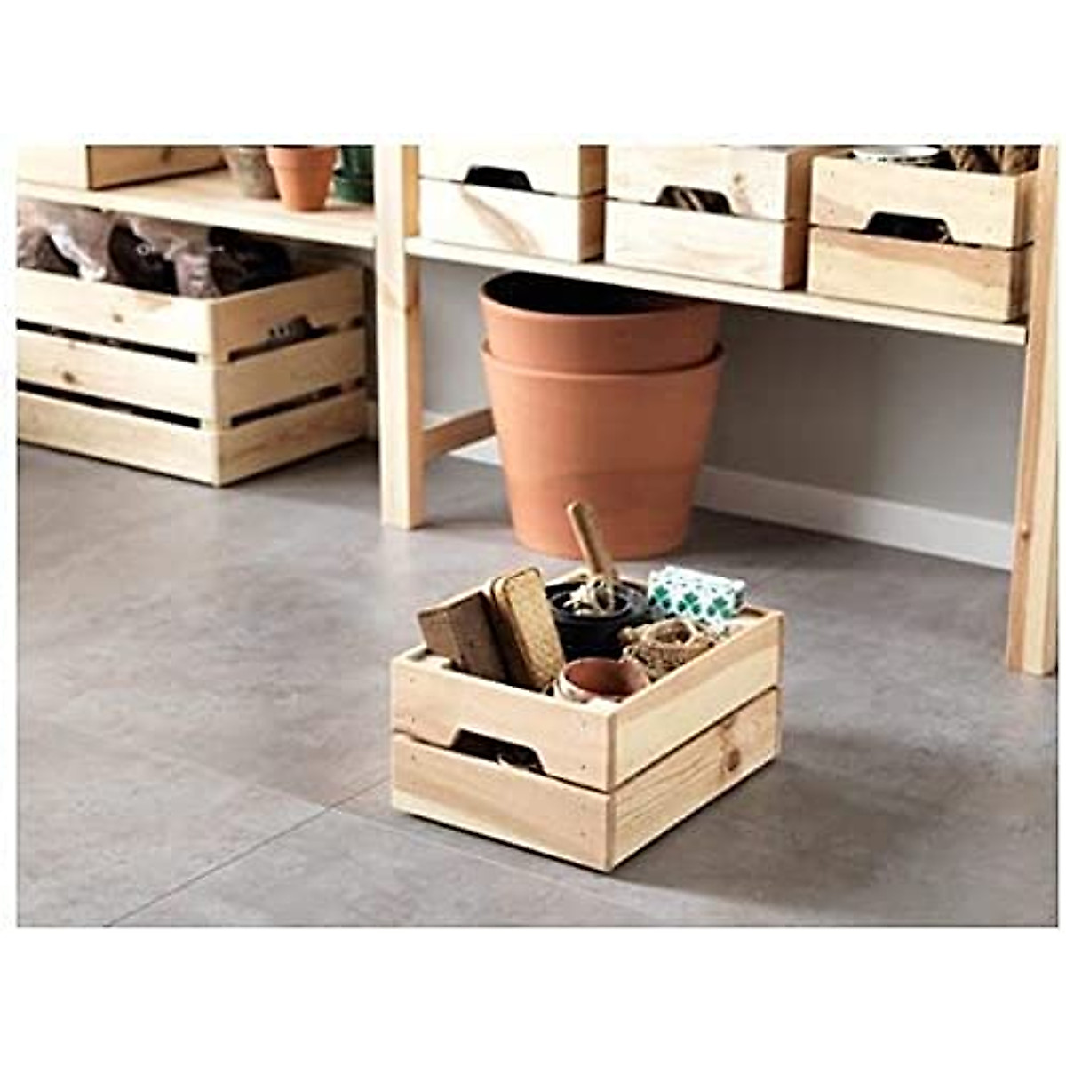 Ikea Knagglig Box, Pine, 9" x 12 1/4" x 6"