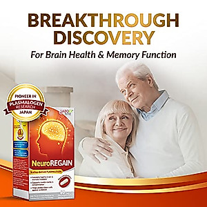 LABO Nutrition NeuroREGAIN - Scallop-derived PLASMALOGEN for Brain Deterioration, Memory, Alertness, Learning, Concentration and Other Cognitive Functions – Suitable for Seniors, Adult Men & Women
