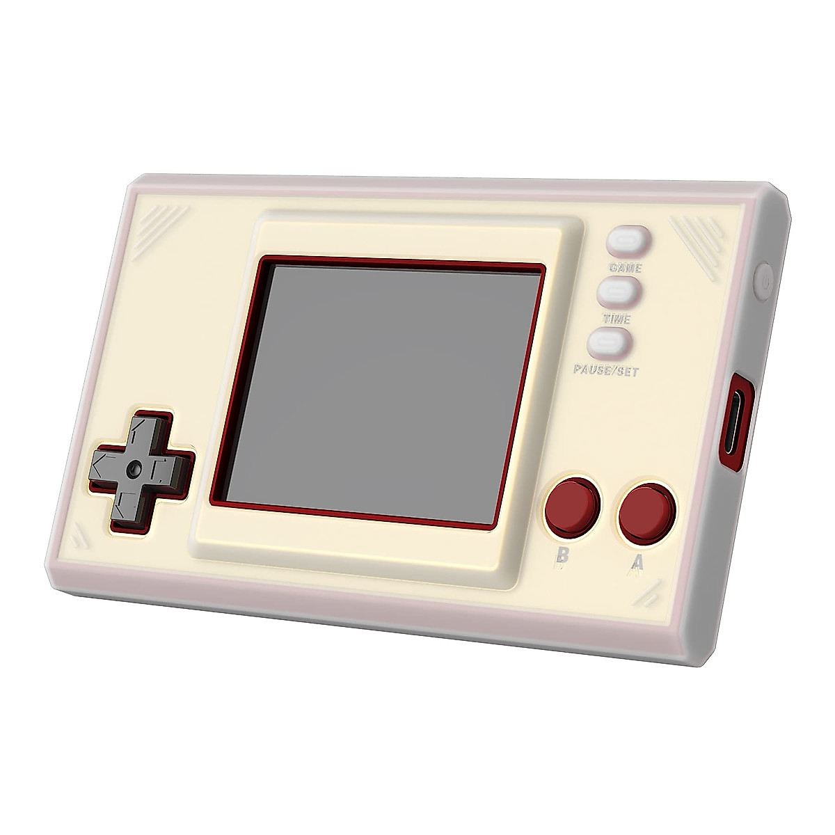 PlayVital Semi-Transparent Clear Silicone Cover Protective Case Skin for Nintendo Game & Watch: Super Mario Bros w/ 2 Pcs Screen Protectors