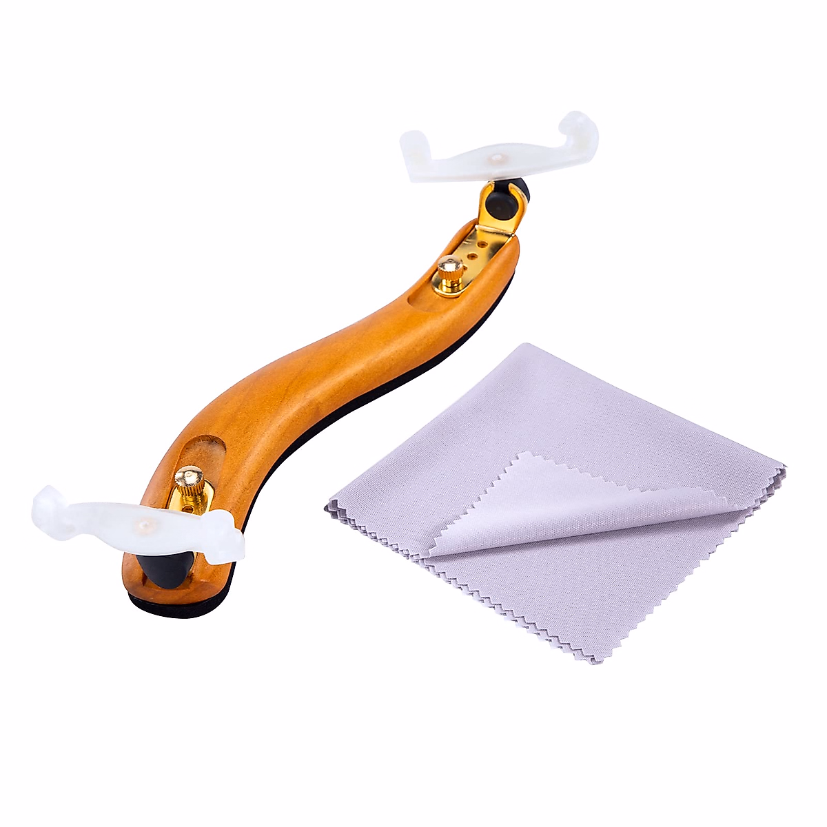 ENO MUSIC Hypoallergenic Wood Violin Viola Shoulder Rest for 3/4 4/4 Violins Viola