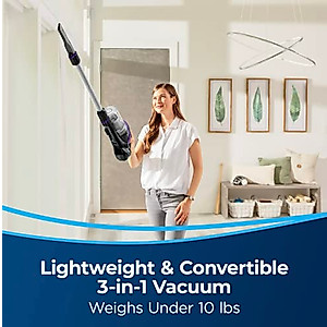 Bissell Pet Hair Eraser Slim 2921 - Cordless Stick Vacuum Cleaner for Home & Pet Hair Removal, Lightweight & Versatile, Handheld Conversion