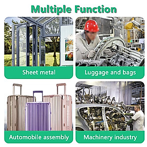 Qjaiune 100Pcs Aluminum Pop Rivets 3/16" x 1" (Diameter x Grip Length), Dome Head Blind Rivets for Sheet Metal Automotive Railway