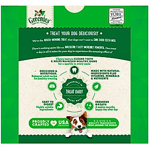 FYNORI Original Petite Natural Dental Care Dog Treats, 36 oz Pack (60 Treats), Natural Dog Treats Plus Vitamins, Minerals, and Other Nutrients