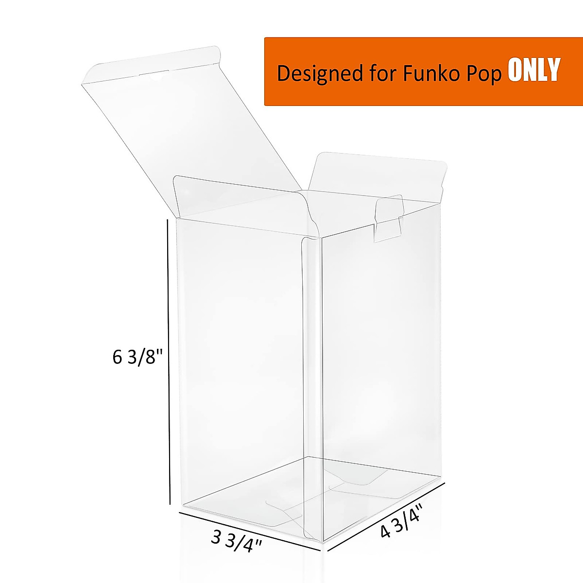 Funko Pop Protector for 4 inch Pop, 20 Packs 0.4mm Thick Funko- Pop Case Holder Display Case Container Shield - Ultra Protection
