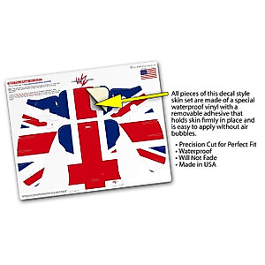 WraptorSkinz Skin Wrap compatible with Sony PS5 DualSense Controller Union Jack 02 (CONTROLLER NOT INCLUDED)