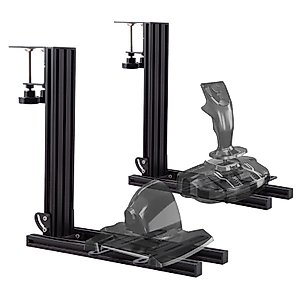 Set of 2 Desktop Mount for Flight Simulator Joystick for Logitech X56/X52/X52 Pro/Thrustmaster T-Flight Hotas, Thrustmaster T.16000M, Thrustmaster TCA, Throttle and Hot Air System Flight Simulator Joystick.