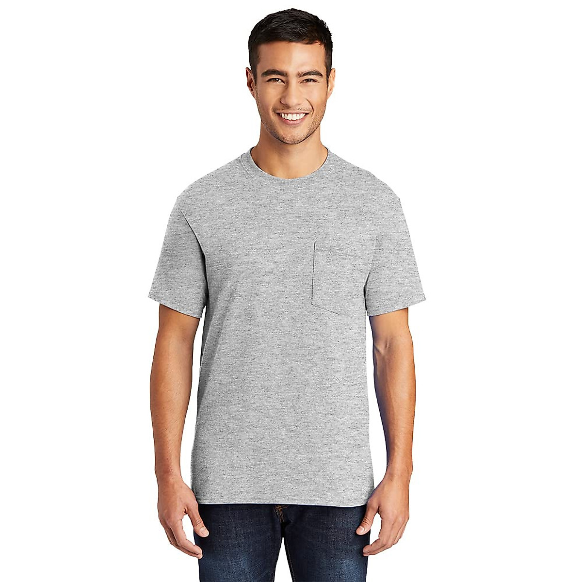Port & Company Tall Core Blend Pocket Tee Ash