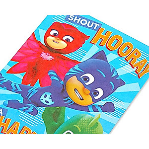 American Greetings Birthday Card for Kids (PJ Masks)