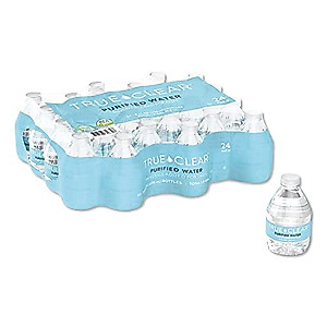 TRUE CLEAR 8OZ24CT 8 oz Bottle Purified Bottled Water - 24 Count