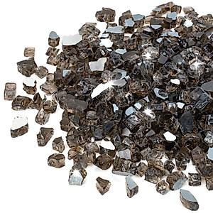 Stanbroil 10-Pound Fire Glass - 1/4 inch Reflective Tempered Fire Glass for Fireplace Fire Pit, Bronze Reflective
