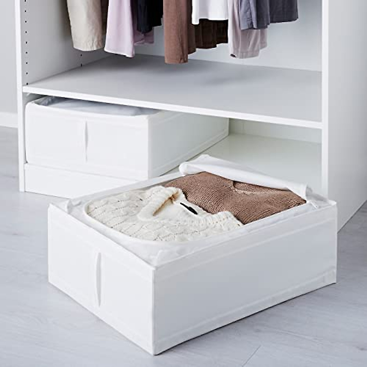 IKEA Skubb Storage Case White 803.000.47 Size 17 ¼x21 ¾x7 ½ "