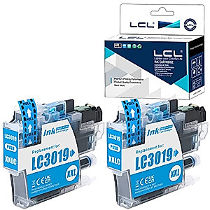 LCL Compatible Ink Cartridge Replacement for Brother LC3019 LC3017 XXL LC3017C LC3019C High Yield MFC-J5330DW J6530DW J6930DW J6730DW MFC-J5335DW MFC-J5730DW (2-Pack Cyan)