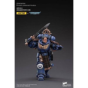 BLOOMAGE JOYTOY (BEIJING) TECH Warhammer 40K: Ultramarines Primaris Lieutenant Amulius 1:18 Scale Action Figure, Multi