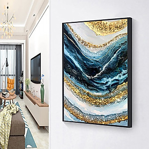 JATOK Abstract 5D Diamond Painting Kits for Adults Landscape Wave Paint with Diamonds Full Round Embroidery Pictures Arts Kits Diamond Art Kits for Home Wall Decor 11.8x15.7in