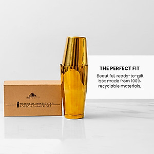 A Bar Above Professional Boston Shakers Set, 18oz and 28oz, Weighted Cocktail Shaker Set, for Bartenders, Pro Bar Shaker, Made from Premium Stainless Steel 304, Essential Bars Tools for Drink Making