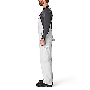 Dickies mens Painters Bib overalls and coveralls workwear apparel, White, 34W x 30L US