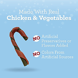 SmartBones Holiday Canes, 6 Count, Made with Real Chicken, Rawhide-Free Chews for Dogs