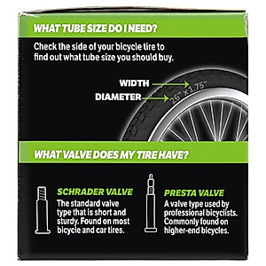 Slime 30074 Bike Inner Tubes with Slime Puncture Sealant, Extra Strong, Self Sealing, Prevent and Repair, Schrader Valve, 26"x1.75-2.125", Value 2-Pack