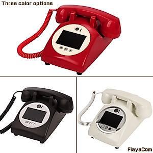 FiayaCom Video Audio Guest Book,1080P HD Video Phone Guestbook, Record Preserve Your Special Occasions, Ideal for Wedding Bridal Shower, Birthday, Graduations, Baby Shower(Red)