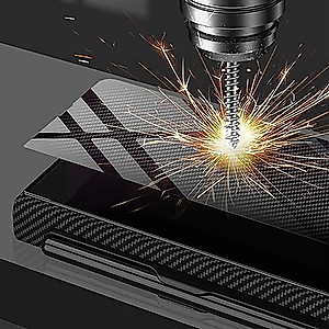 EKSED Case for Samsung Galaxy Z Fold 5, with S-Pen Holder, Luxury Flip Plating Glass Crystal Hybrid Leather 360-degree All-Inclusive Cover,#10